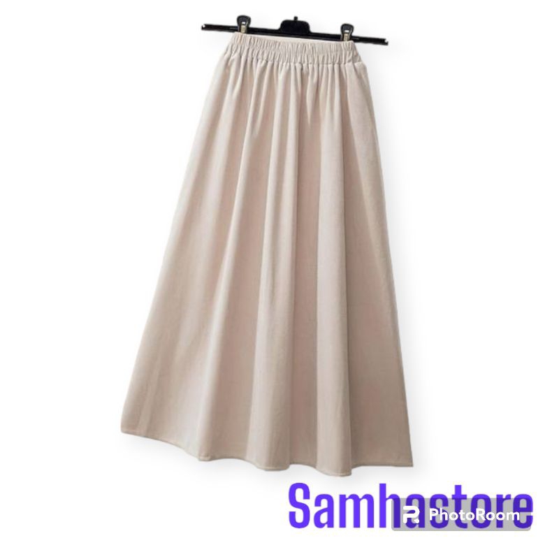 Jual Bella Rok / Rok Kekinian / Rok Panjang / saku Kanan kiri | Shopee ...