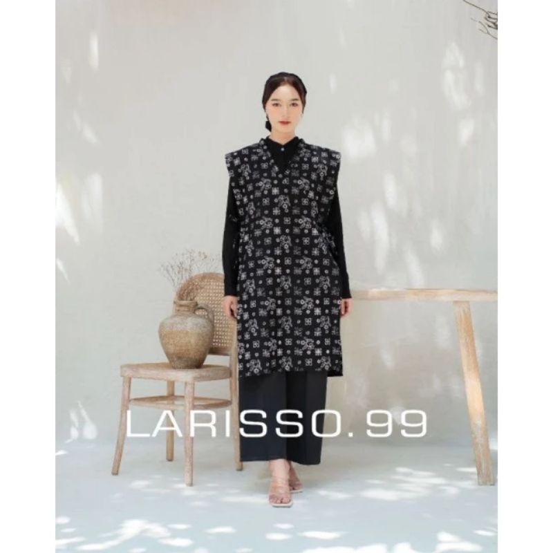 Jual Qonita Vest Batik Panjang / Rompi Batik Wanita/ Vest Kantor ...