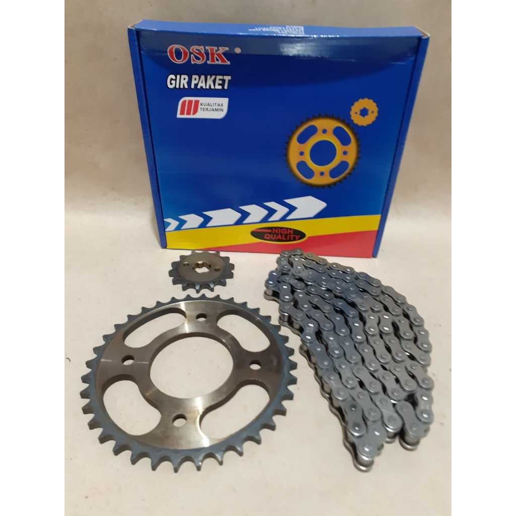Jual Gearset Gear set Gir Paket Rantai Supra FIT NEW 36T/14T 428H-106L MSZ / Texiar / OTOBAI ...