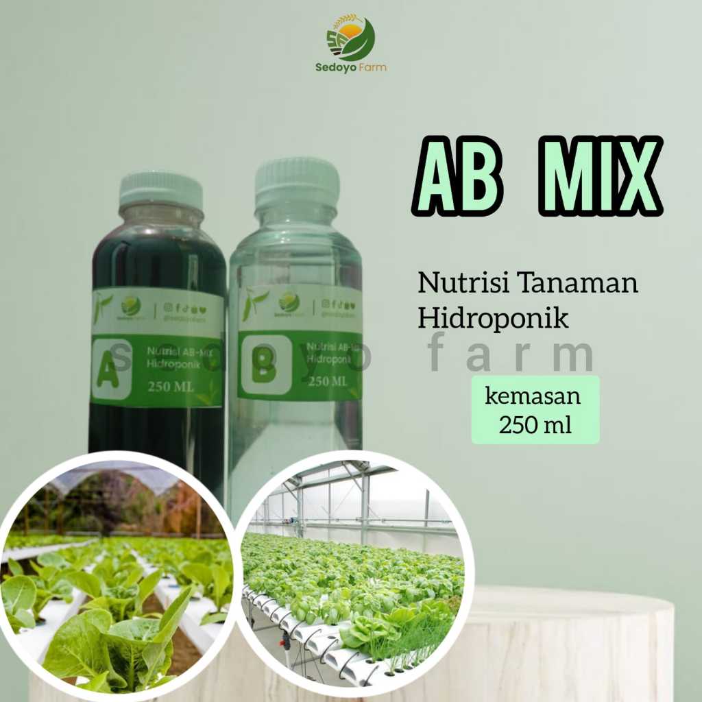Jual Pupuk Nutrisi AB Mix untuk Hidroponik untuk Sayuran daun - 250ml ...