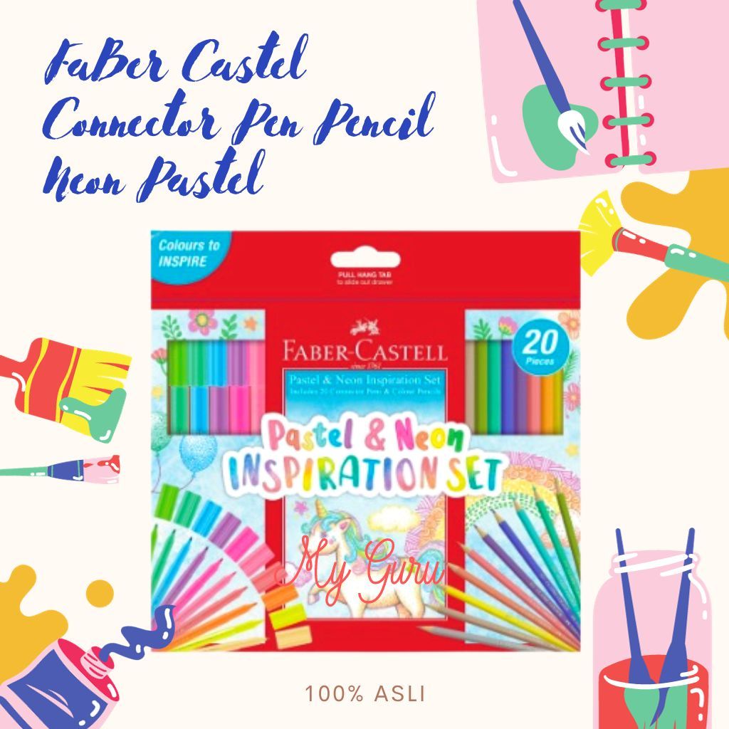 Jual [SET] FABER CASTEL CONNECTOR PEN PENSIL & NEON SPECIAL INSPIRATION ...