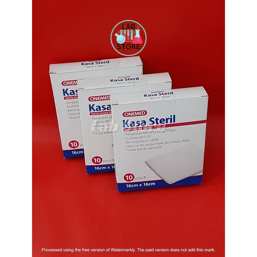 Jual Kasa Steril 16cm x 16cm Onemed / Gauze Swab Steril Kassa Onemed ...