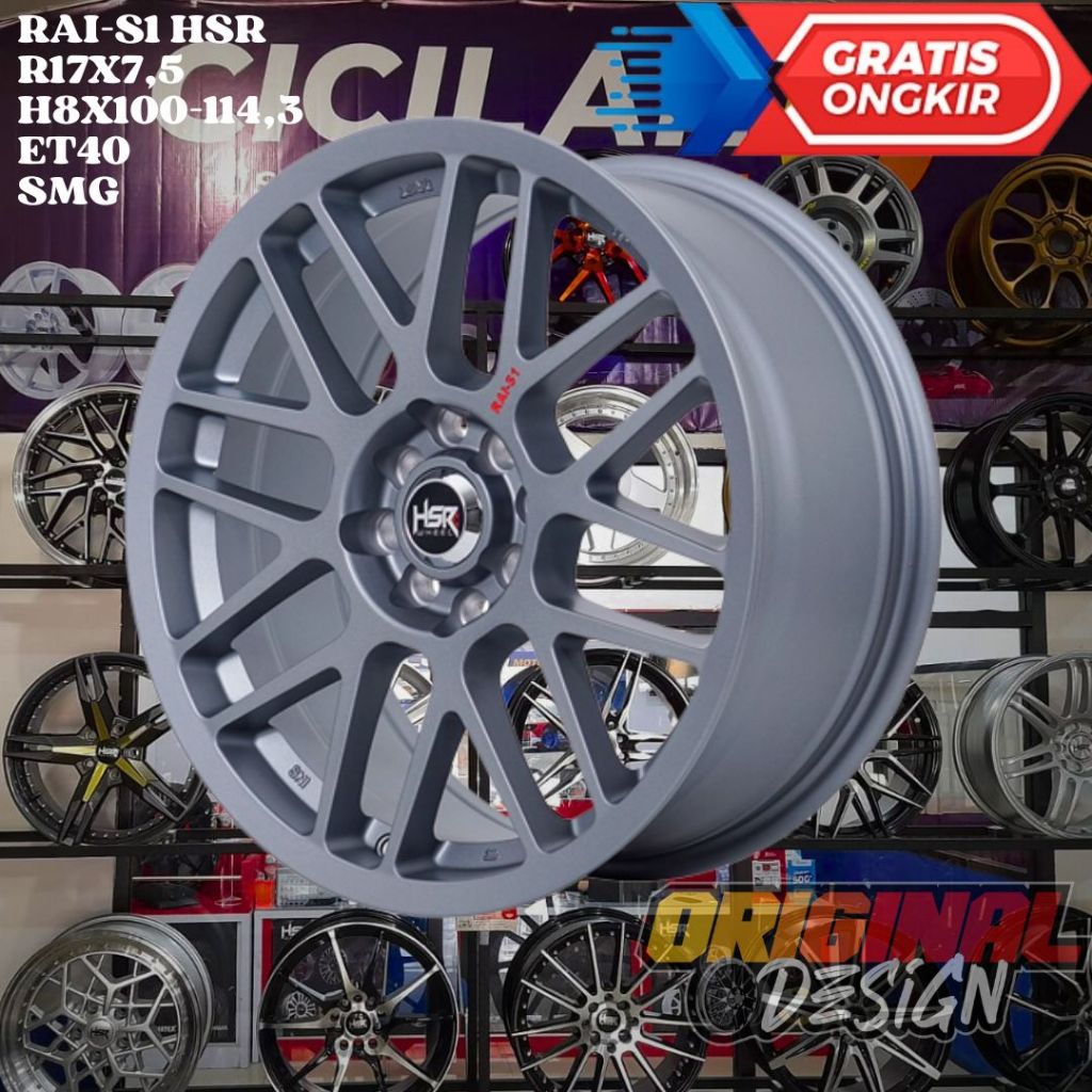 Jual Velg Mobil Ring 17 HSR RAI S1 R17 Cocok Untuk JAZZ AVANZA FREED ETIOS | Shopee Indonesia