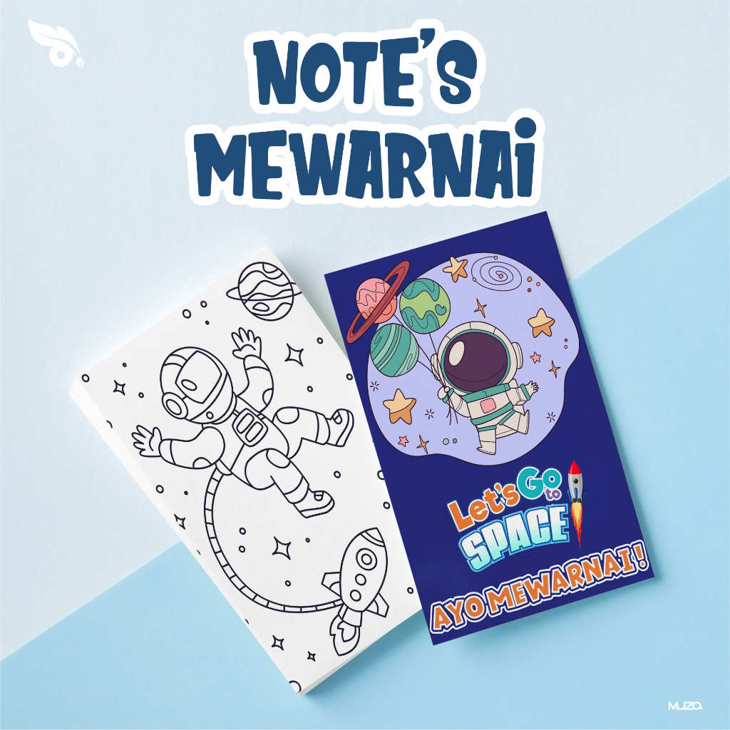 Jual Buku Kecil Mewarnai Anak Astronot - Note Mewarnai Astronot ...