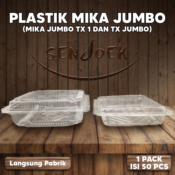 Jual Plastik Mika Kue Ukuran Besar / Mika Kotak Makanan Jumbo / Box ...