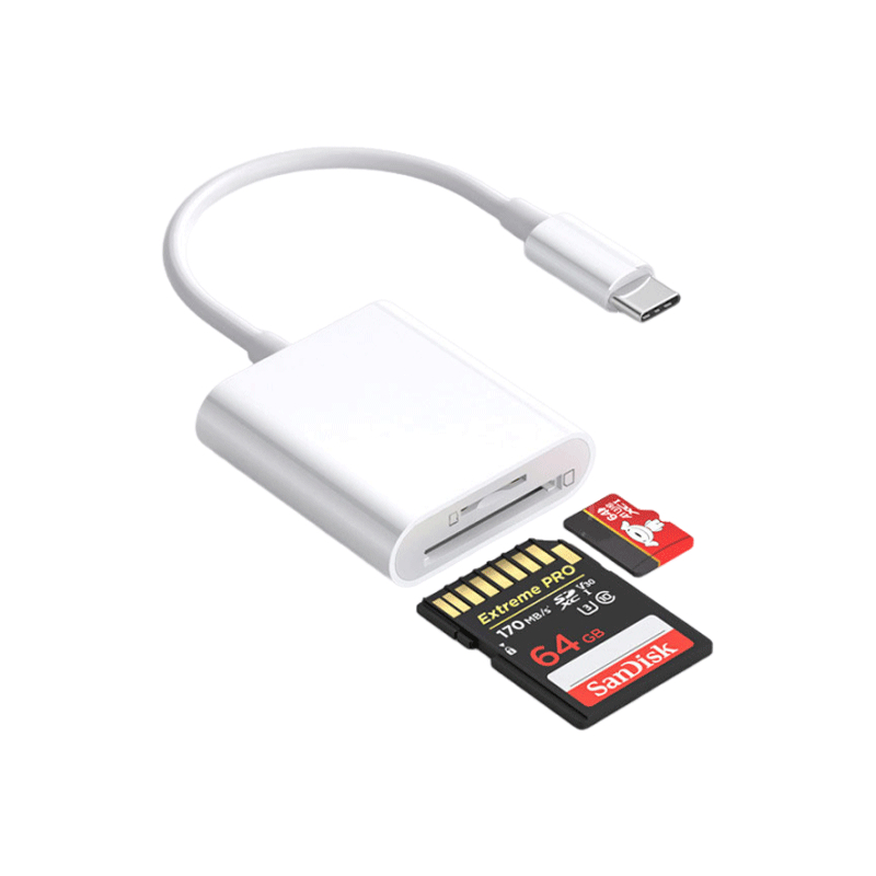 Jual MGBB 2 in 1 OTG Type-C Micro SD/TF Card Reader Data Reader Cable ...