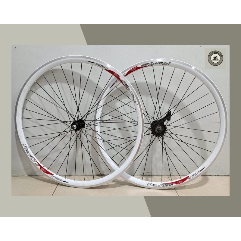 Jual Wheel Set Velg Fiksi Fixie Alexrims Double Wall 700C 36 Hole Velg ...