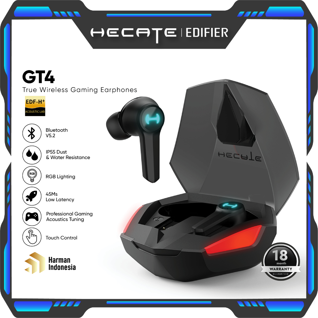 Jual HECATE by EDIFIER GT4 True Wireless Gaming Earphone | Shopee Indonesia
