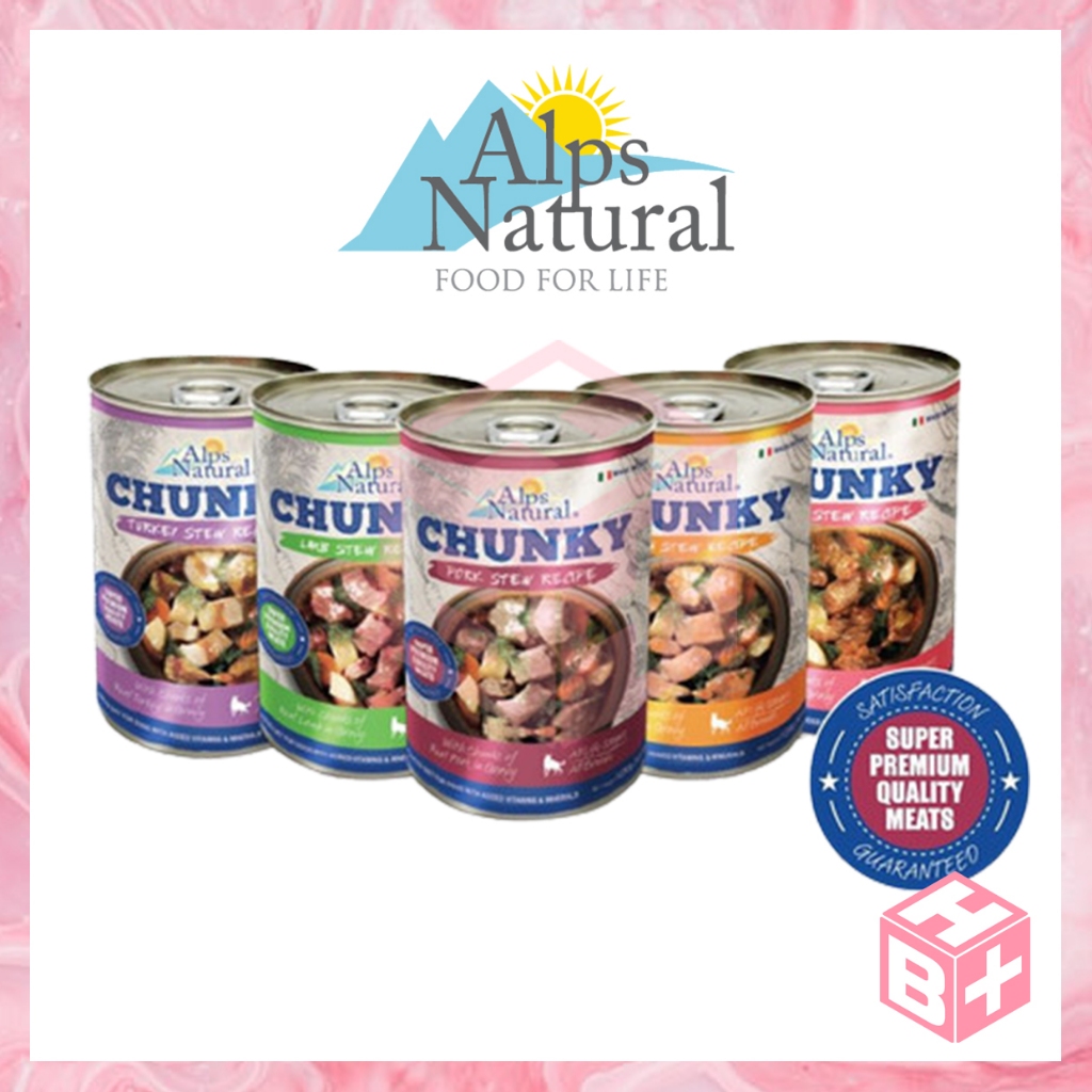 Jual Alps Natural Chunky Kaleng 400 g Beef / Lamb / Pork / Salmon ...