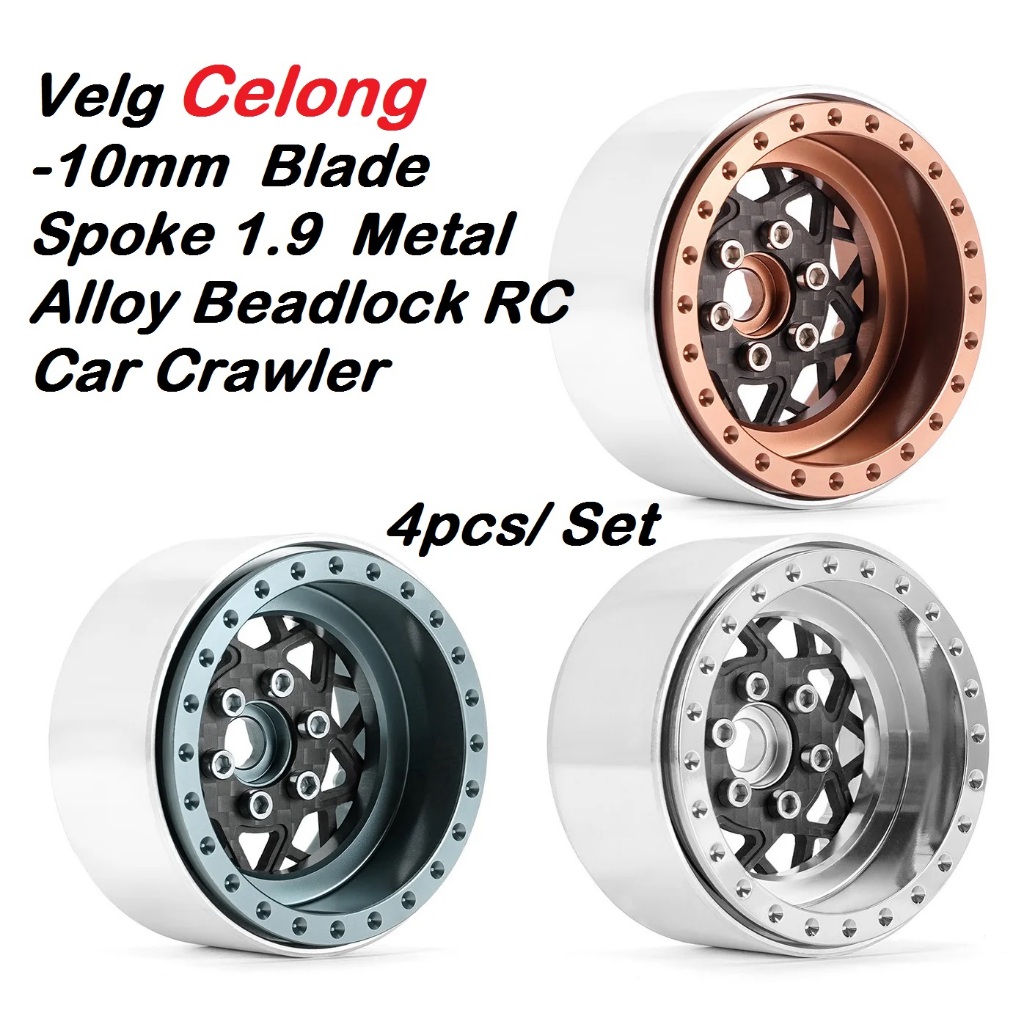 Jual Velg Celong -10mm Blade Spoke 1.9 Alloy Beadlock RC Car Crawler ...