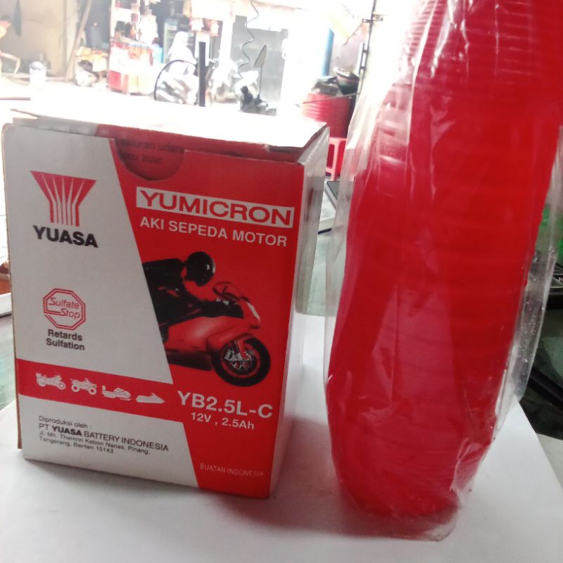 Jual Aki Yuasa YB2 5L-C 12v/2,5Ah Motor V75 V80 Gl 100 Cb 100 Nsr | Shopee Indonesia