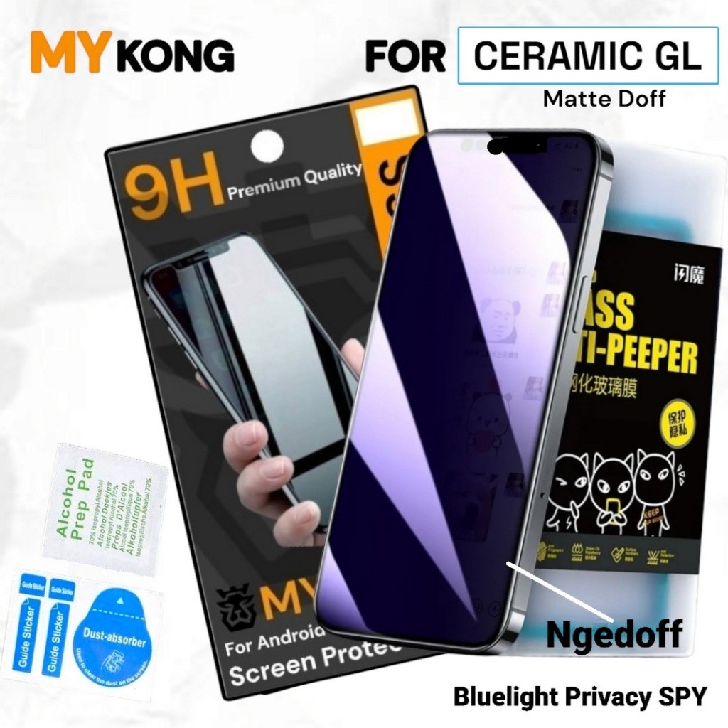 Jual KONG! Tempered Ceramic Anti PRIVACY MATTE Blue Light OPPO A3X A3 Pro A79 A98 A78 A58 NFC ...