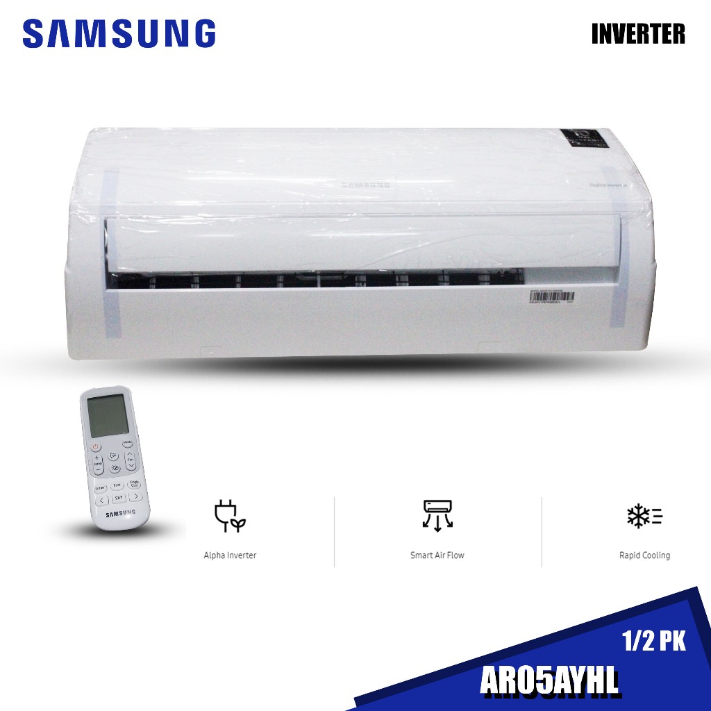 Jual Samsung Alpha Inverter AC 0,5 PK / 1/2PK - AR05AYHL | Shopee Indonesia