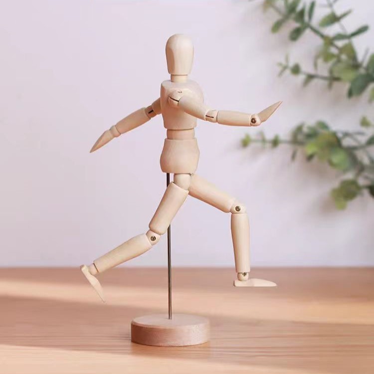 Jual Manekin Kayu Manekin Tangan Pajangan Action Figure Hiasan Meja ...