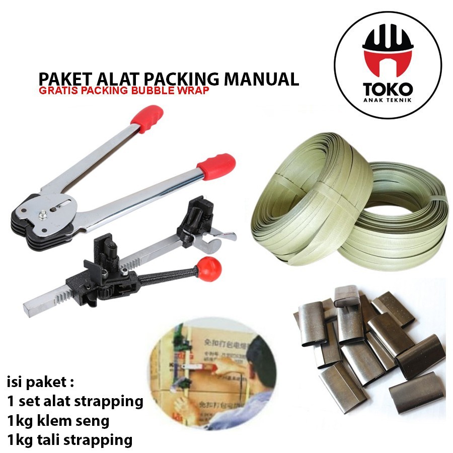 Jual Paket Alat Packing Manual Strapping Klem / Poly Strapping ...