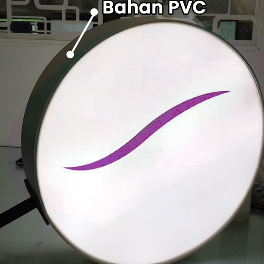 Jual Neon Box Bulat 40 cm Pilihan Bahan Galvanis / PVC / Full Akrilik ...