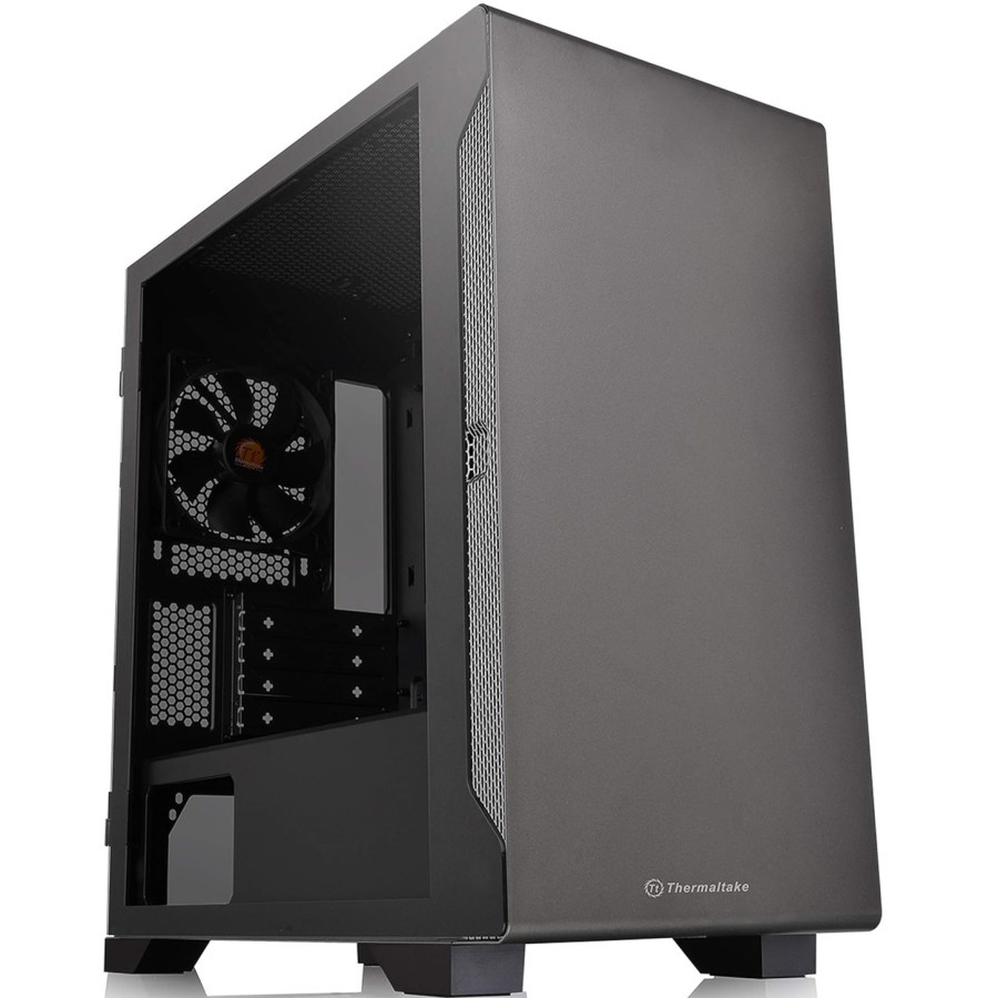 Jual THERMALTAKE S100 TG BLACK MICRO ATX PC CASE CASING GAMING CHASSIS ...