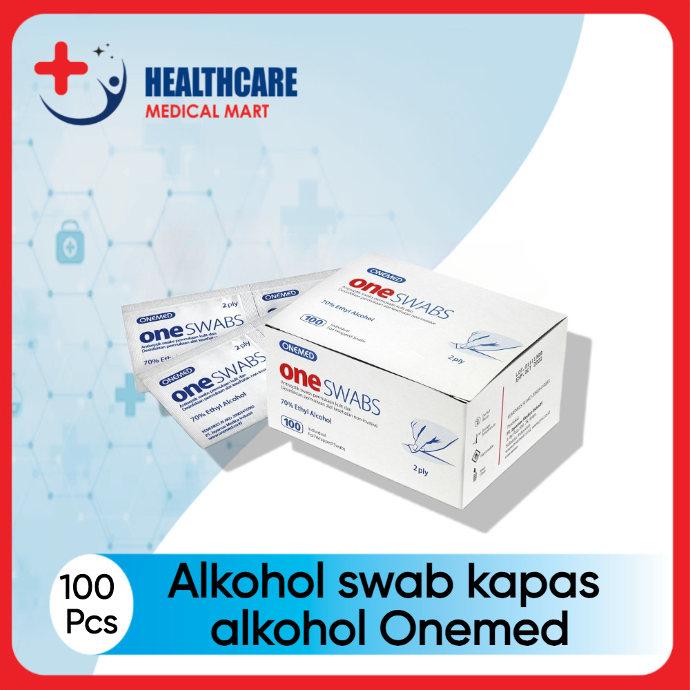 Jual Alkohol swab onemed Alcohol Swabs One Swab OneMed / Kapas Alkohol ...