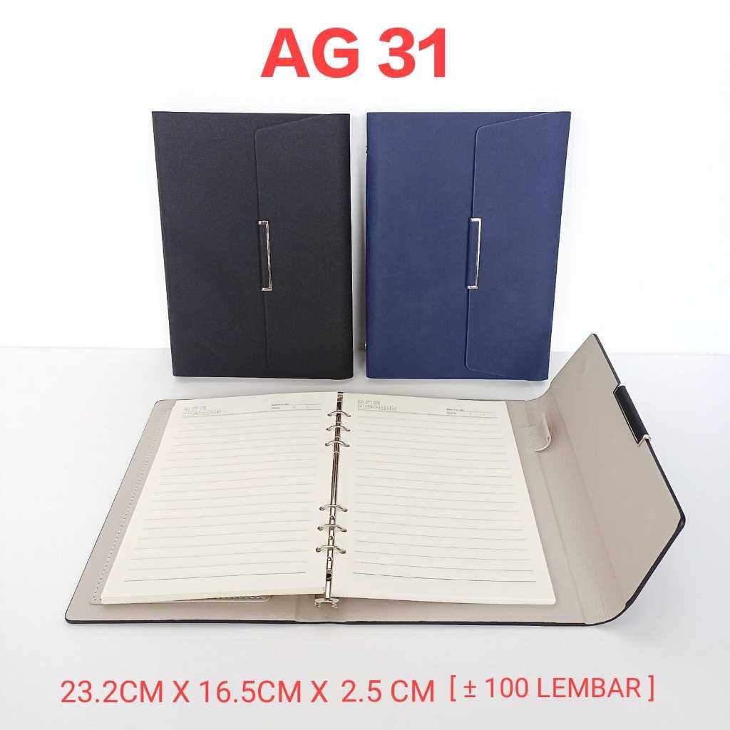 Jual AG 31 I Notebook A5 I Buku Catatan Agenda Kulit Sintetis Bisa ...
