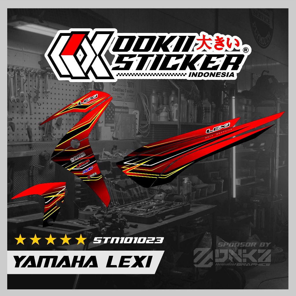 Jual Stiker Lexi Decal Striping Lexi Premium Racing N101023 Color OOKII ...