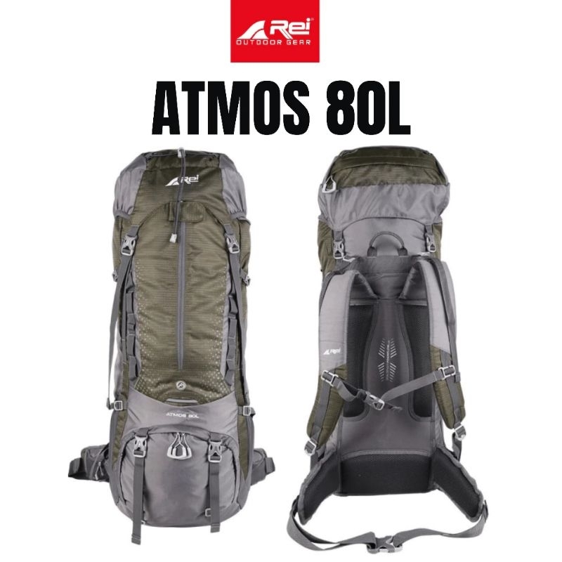 Jual TAS RANSEL GUNUNG CARRIER AREI ATMOS 80 LITER ORIGINAL REI OUTDOOR ...