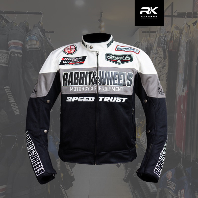 Jual Rabbit & Wheels Jacket Combo White | Shopee Indonesia