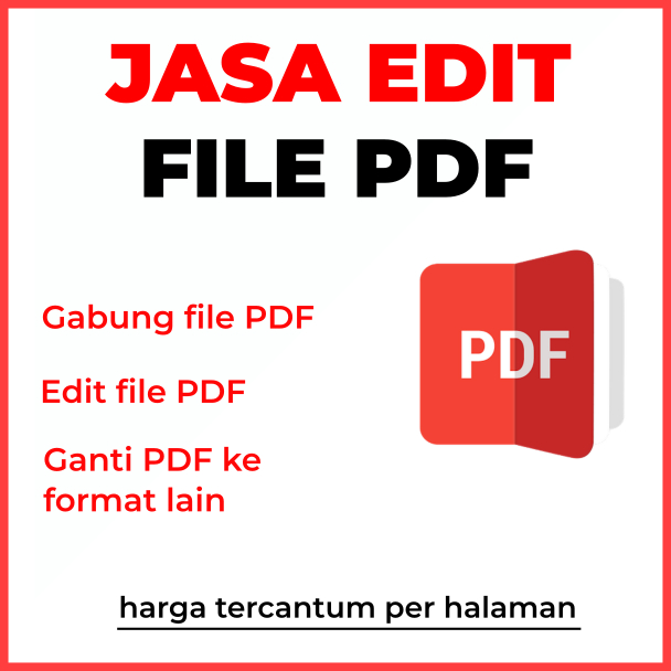 Jual Edit File PDF | Dokumen | Gambar | File | Shopee Indonesia
