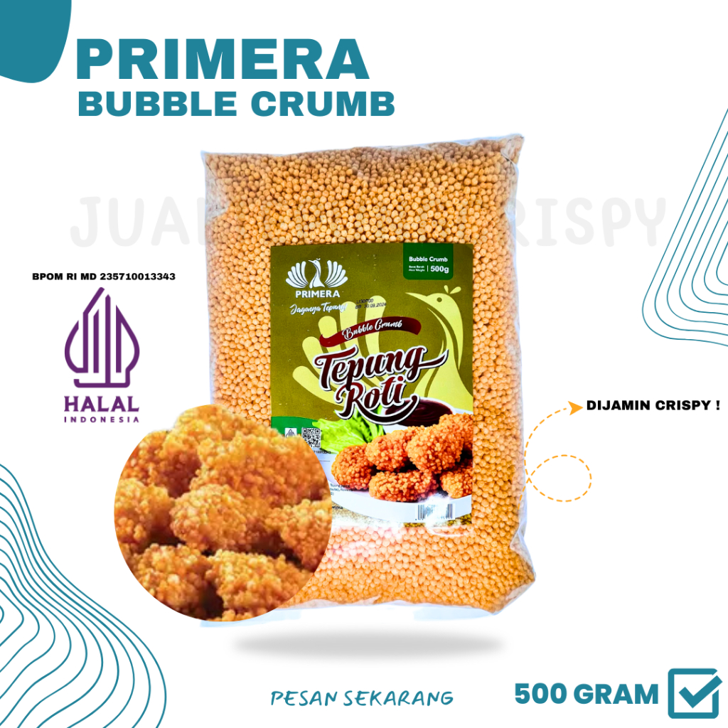 Jual Bubble Crumb Crispy 500 Gram / Tepung Primera Nugget Bubble Crumb ...