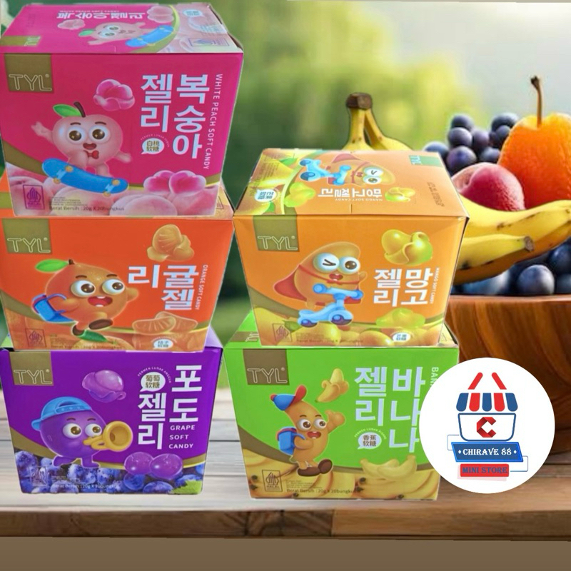 Jual TYL Baopi Gummy Soft Candy Box 400g (20bks @20g) | Shopee Indonesia