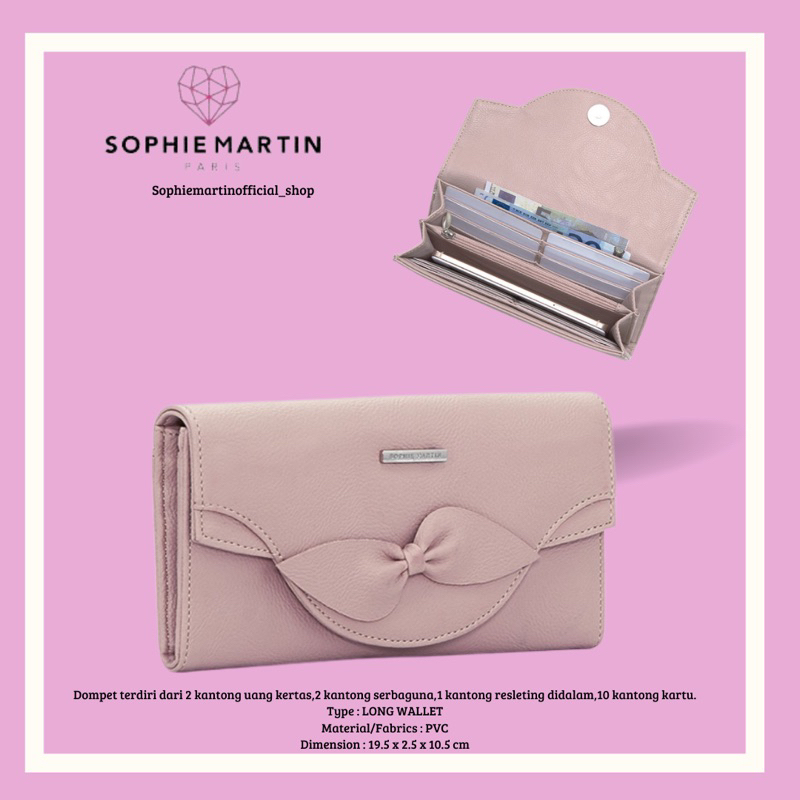 Jual Dompet Lipat Panjang Wanita Sophie Martin Sillva Wallet | Shopee ...