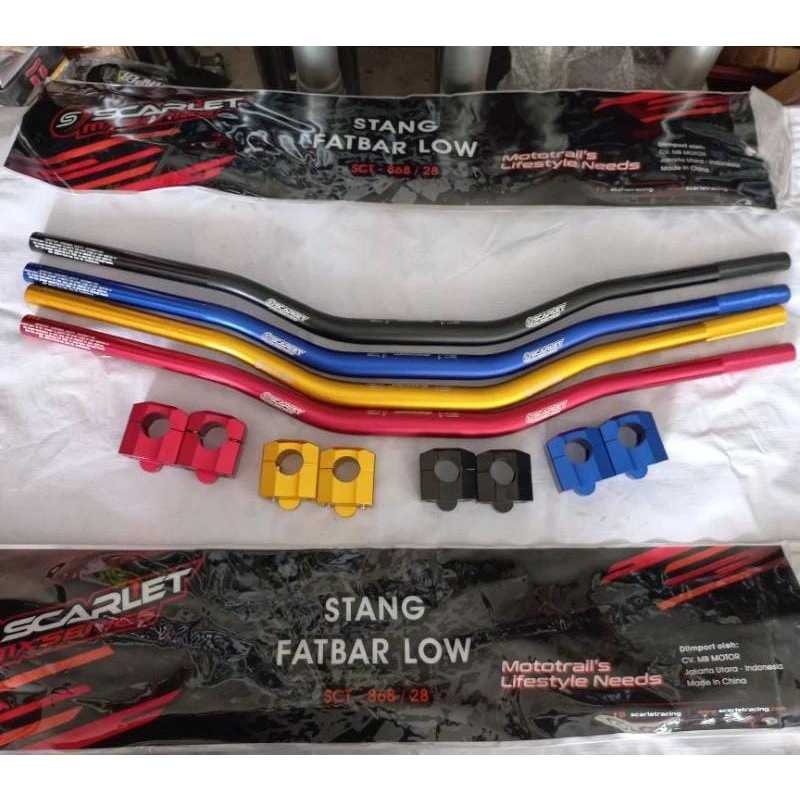 Jual Stang Fatbar Scarlet Gtx Low Klx Crf Trail Grastrack 5.8mm Tebal ...