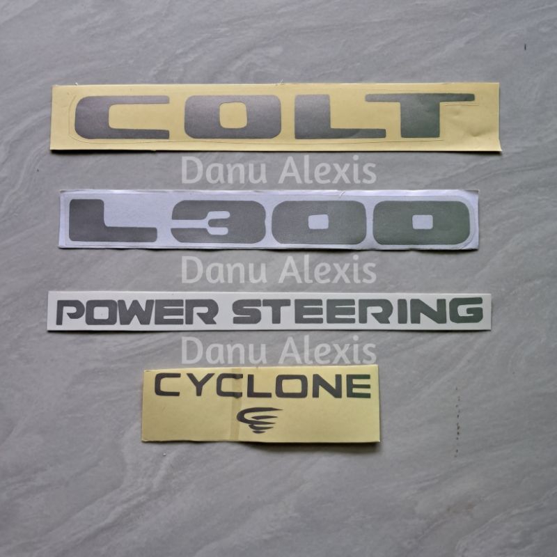 Jual Stiker Tulisan Colt Power Steering Cyclone / Stiker l300 Pick up ...