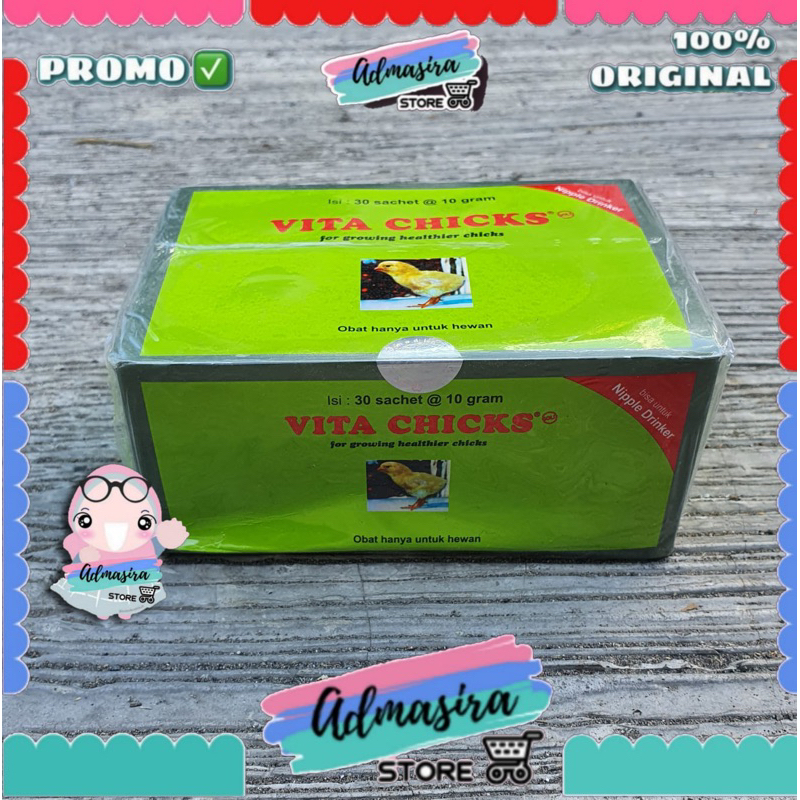Jual Vita Chicks 1 box 5gram 10gram Vitamin Anak Ayam Vitacik Vitachick ...