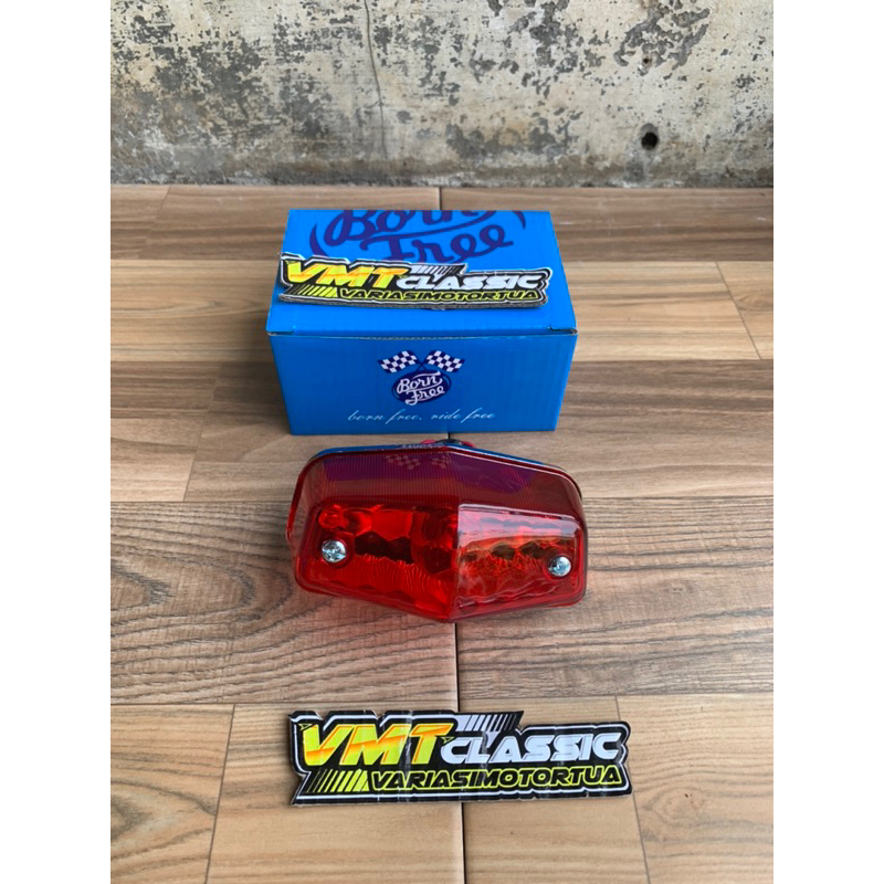 Jual stoplamp cb model bsa/lampu stop bulat konde /stoplamp kodok kecil ...