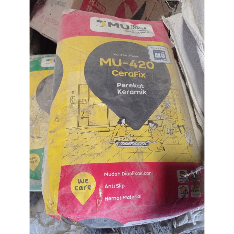 Jual Semen Mortar MU 420 pasang keramik cerafix semen perekat keramik ...