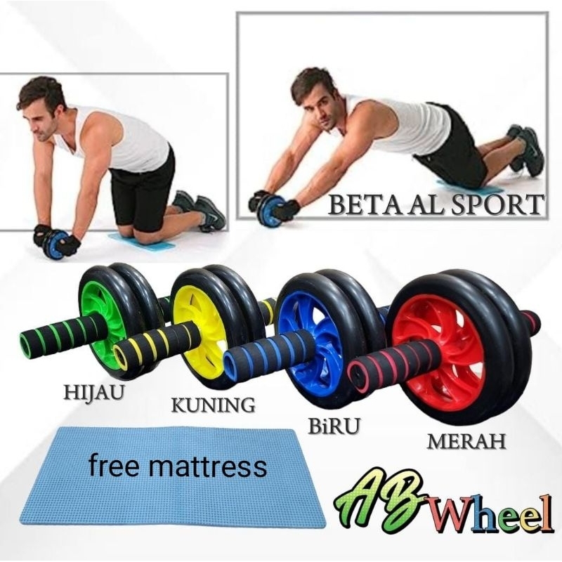 Jual AB Wheel / AB Roller / Double Wheel / Alat Sit Up / GYM (Bonus ...