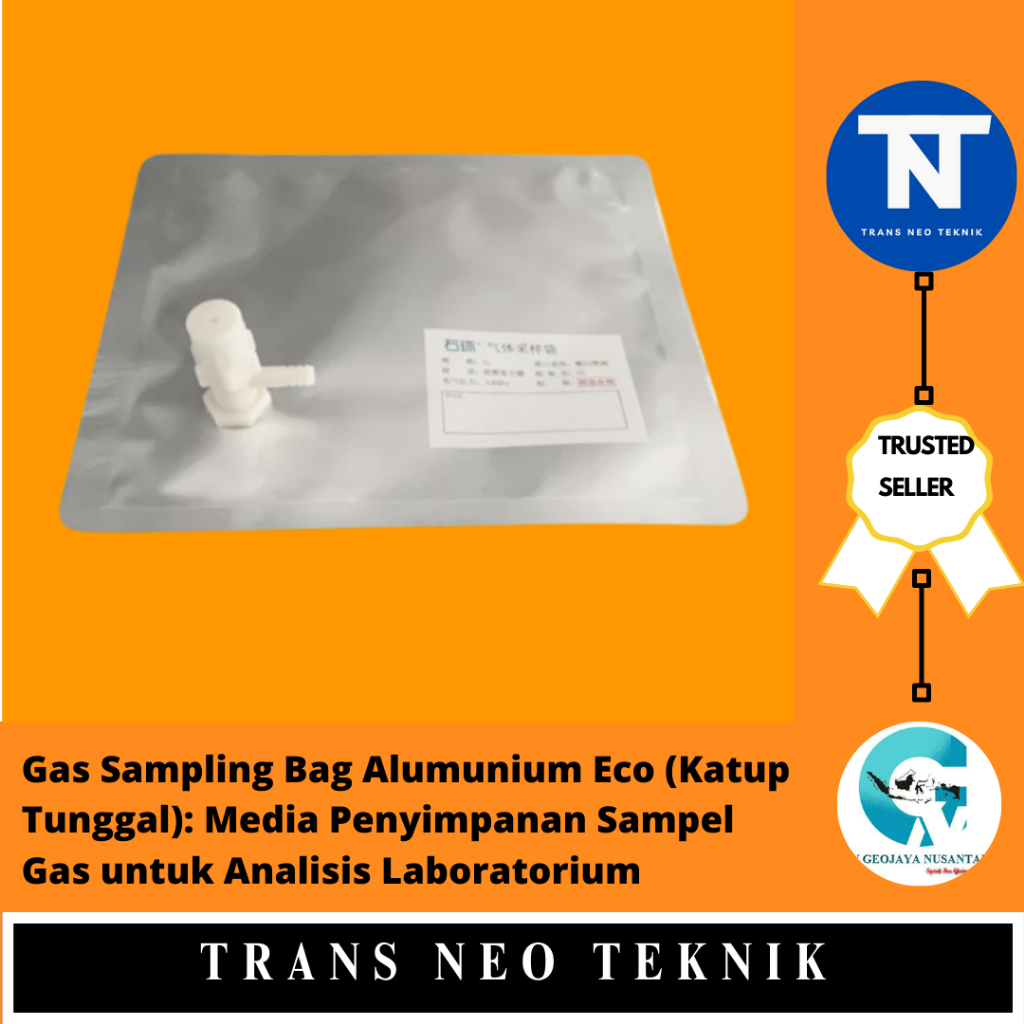 Jual Gas Sampling Bag Alumunium Eco (Katup Tunggal): Media Penyimpanan ...