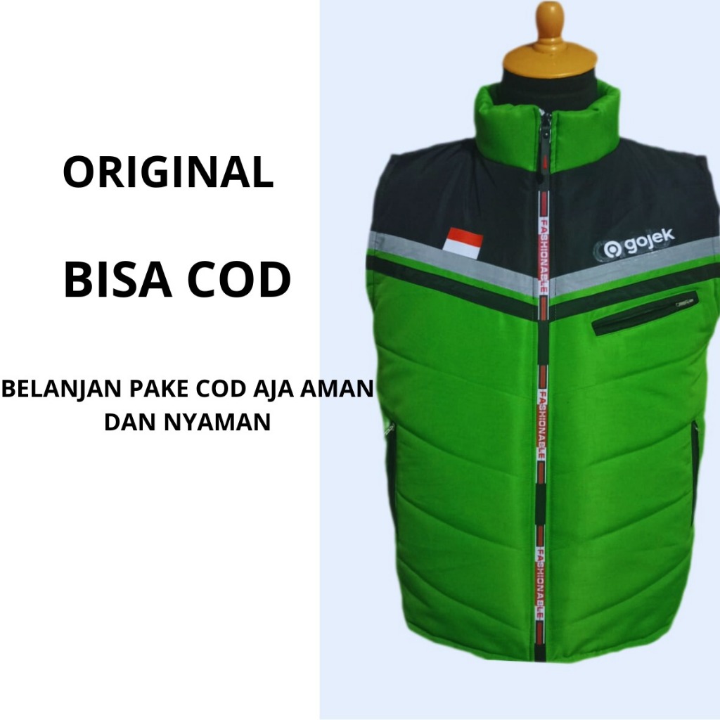 Jual Jaket rompi Gojek Terbaru,Teal Pics Waqterproof - Rompi Drive Ojol ...