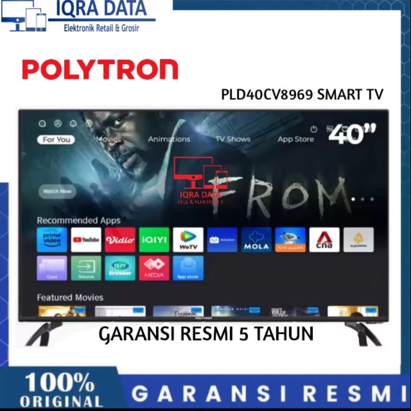 Jual Polytron Smart TV 40 inch PLD40CV8969 - Wifi - Youtube - Browser ...