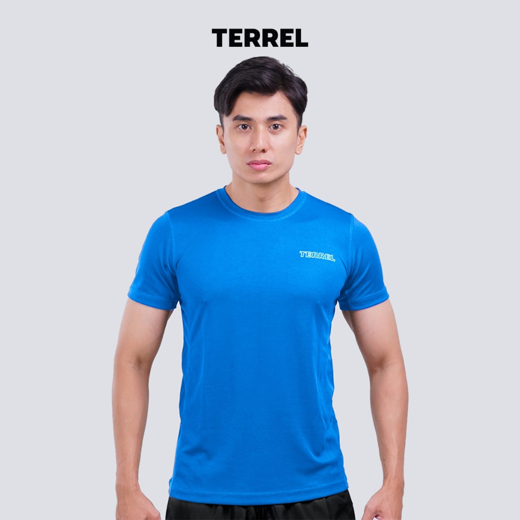 Jual Terrel sportswear Basic Tee Blue kaos olahraga dry fit lari ...