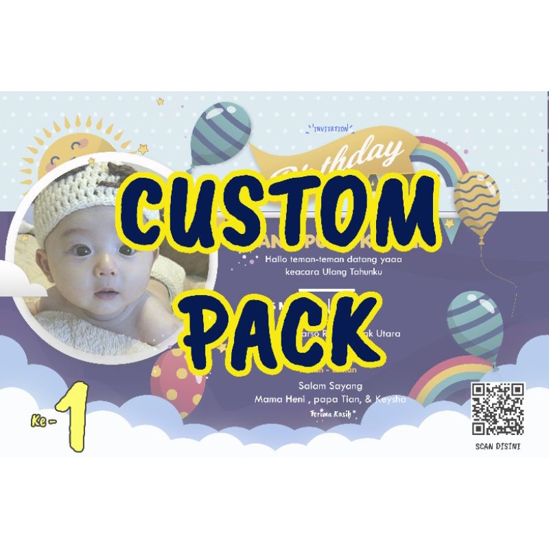 Jual custom desain banner/ undangan jpeg | Shopee Indonesia