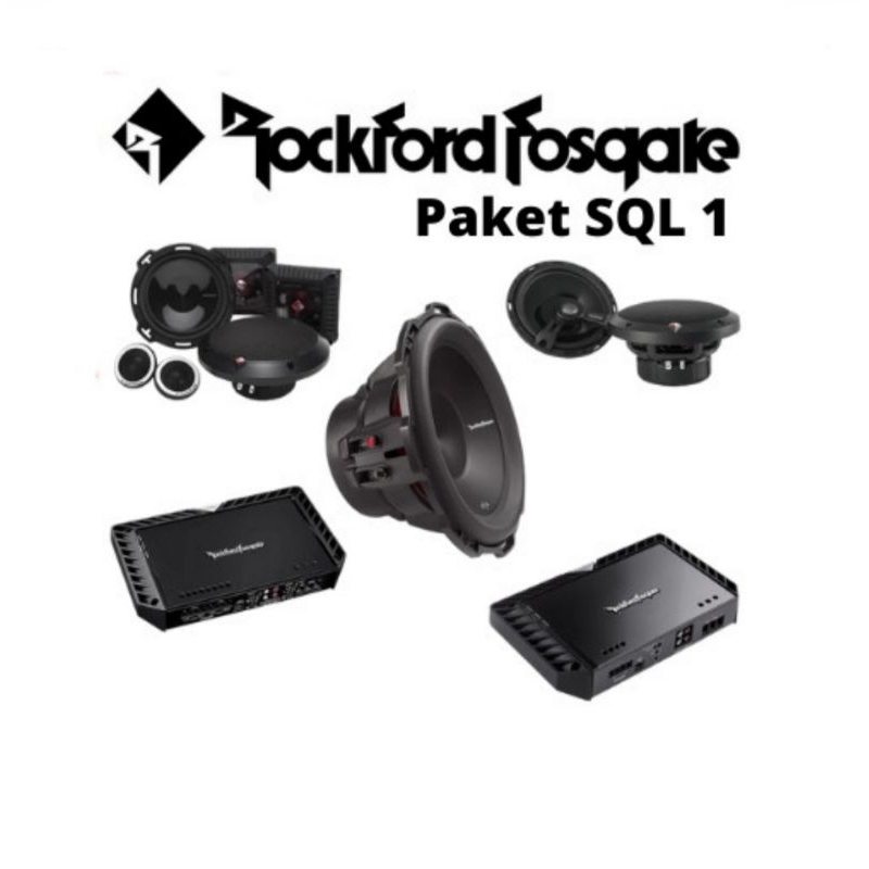 Jual Paket audio mobil full set SQL Rockford fosgate speaker - paket ...