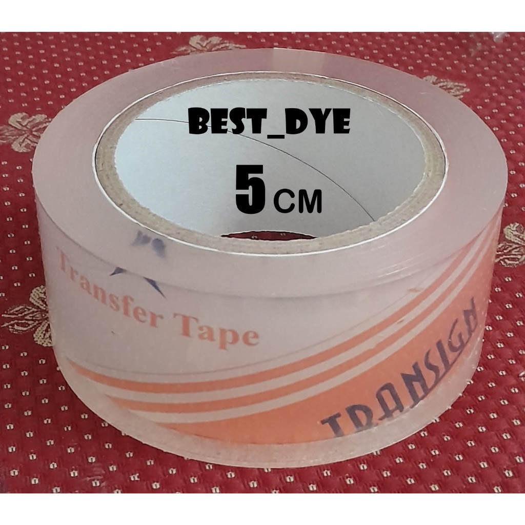 Jual MASKING TAPE TRANSIGN / TRANSFER TAPE, 5 CM x 100 YARD dan 10 CM x ...