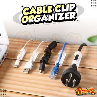 Jual Penjepit Kabel Tempel Dinding 20 Pcs Cable Clip Organizer Kabel ...