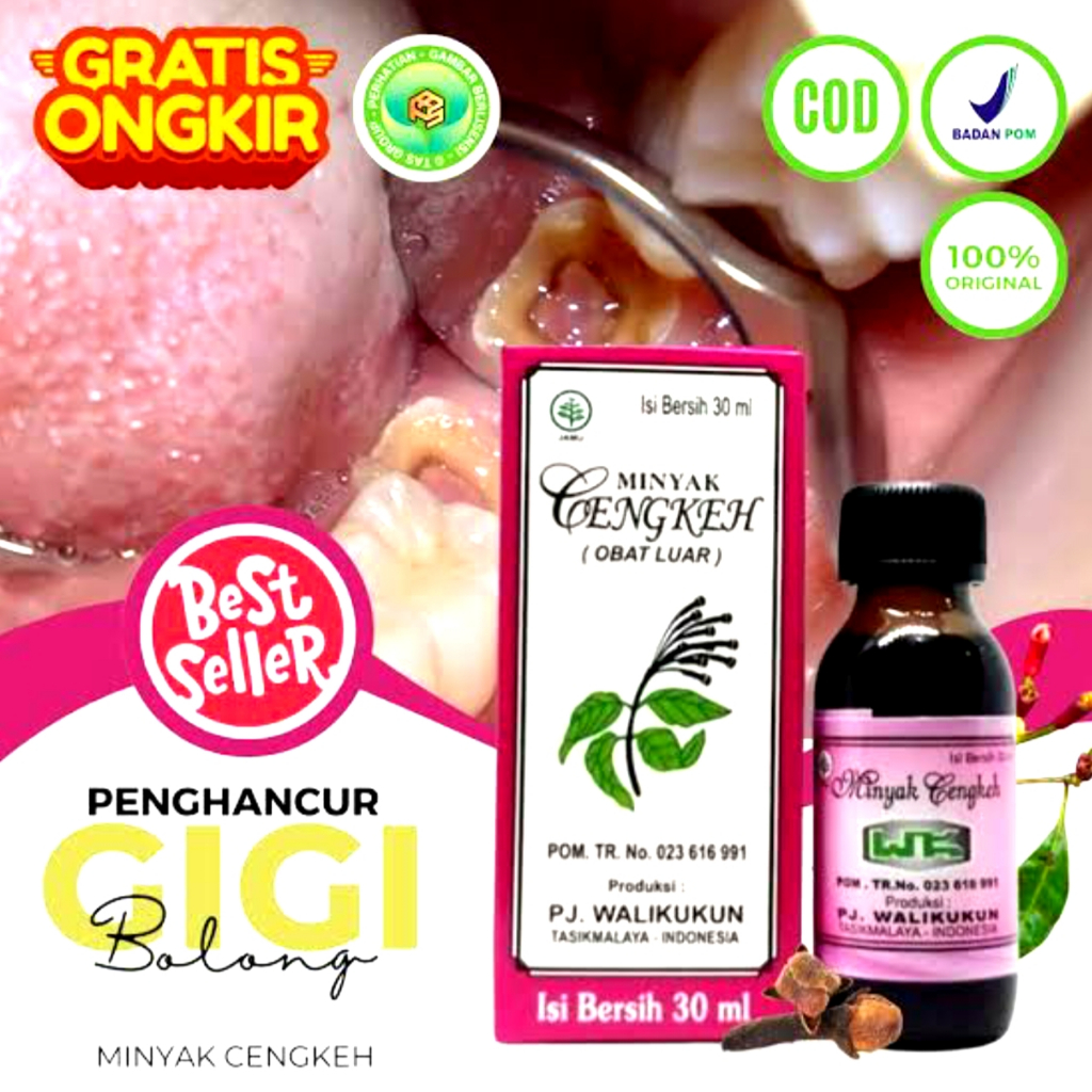 Jual Obat Sakit Gigi Berlubang Ampuh Minyak Cengkeh Murni Obat Sakit ...