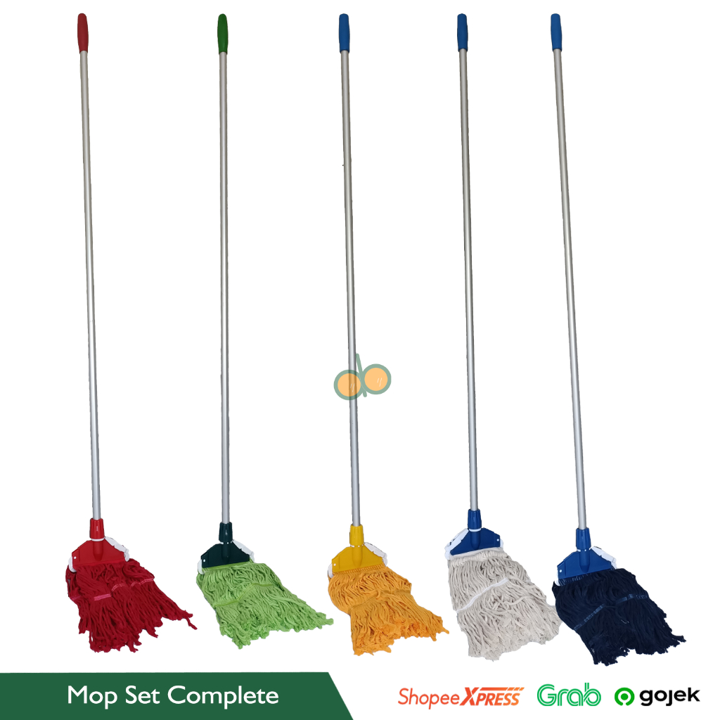 Jual Mop Cotton Complete Set Kain Pel Katun Dengan Tangkai Alumunium ...