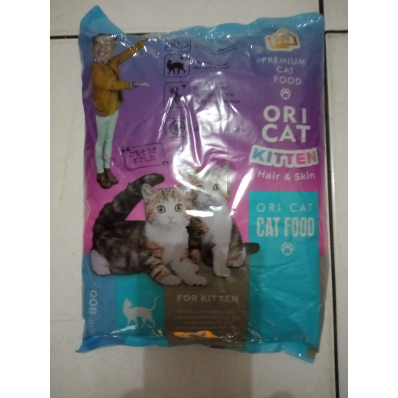 Jual Oricat Kitten Ori cat kitten 800 Gram Makanan Anak Kucing Oricat ...