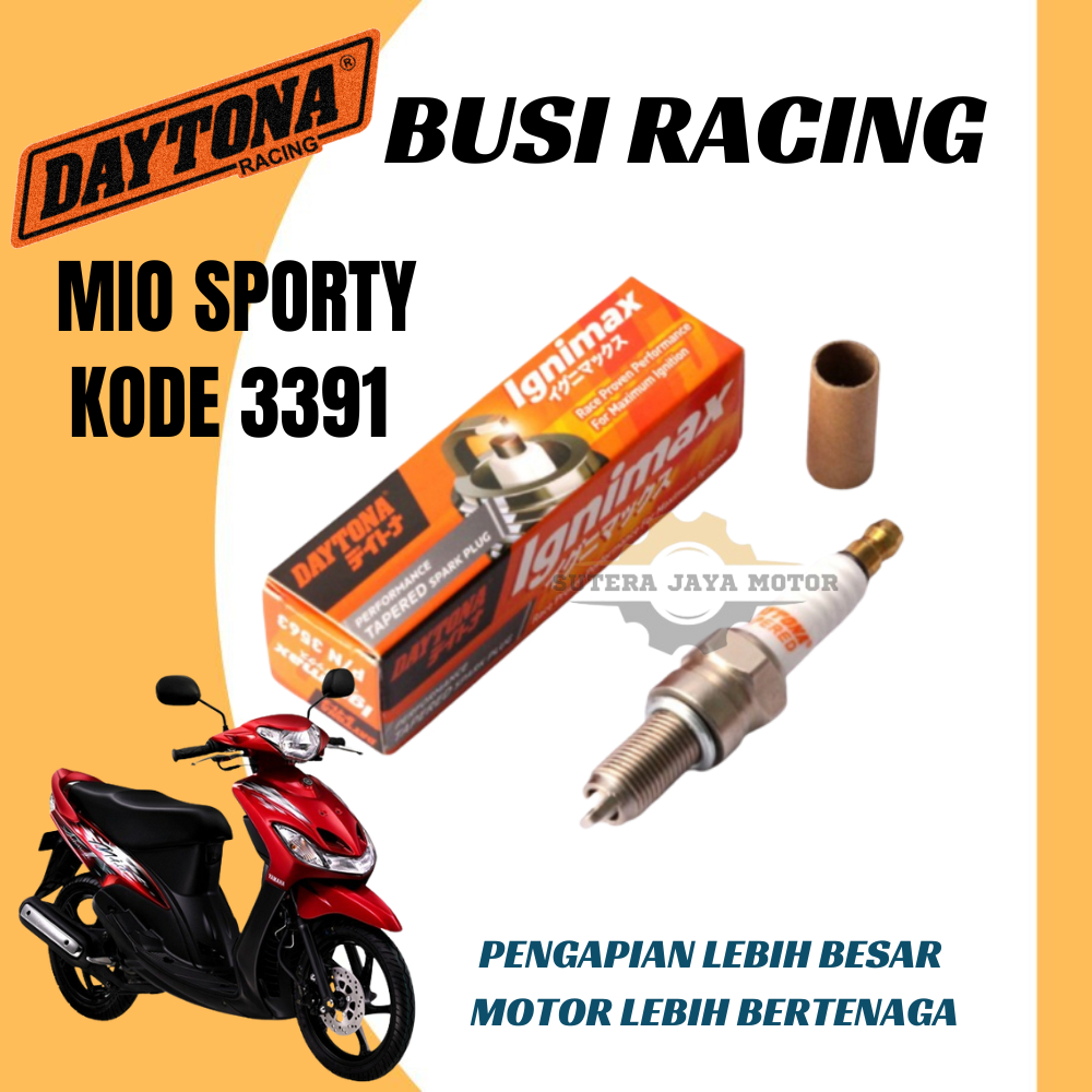 Jual BUSI RACING DAYTONA MIO SPORTY CR6HSA (3391) ORIGINAL IGNIMAX ...