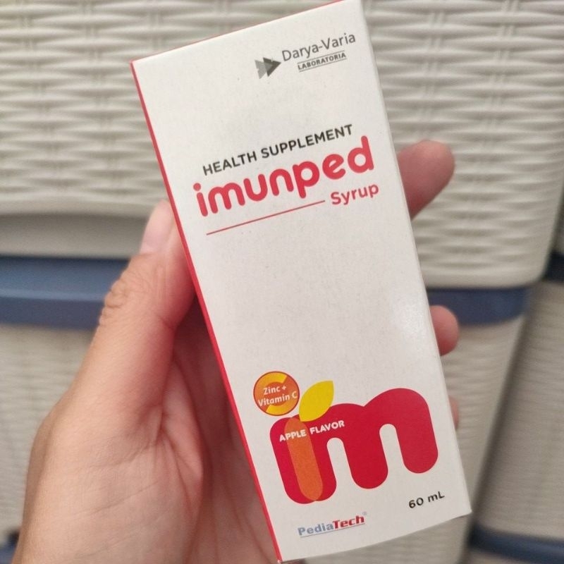 Jual Imunped DROP 15ml & sirup 60ml zinc vitamin c anak Rasa Apel ...