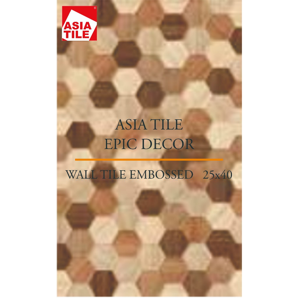 Jual KERAMIK DINDING ASIA 25X40 EPIC MOTIF KAYU KW 1 / G1 / GRADE 1 ...